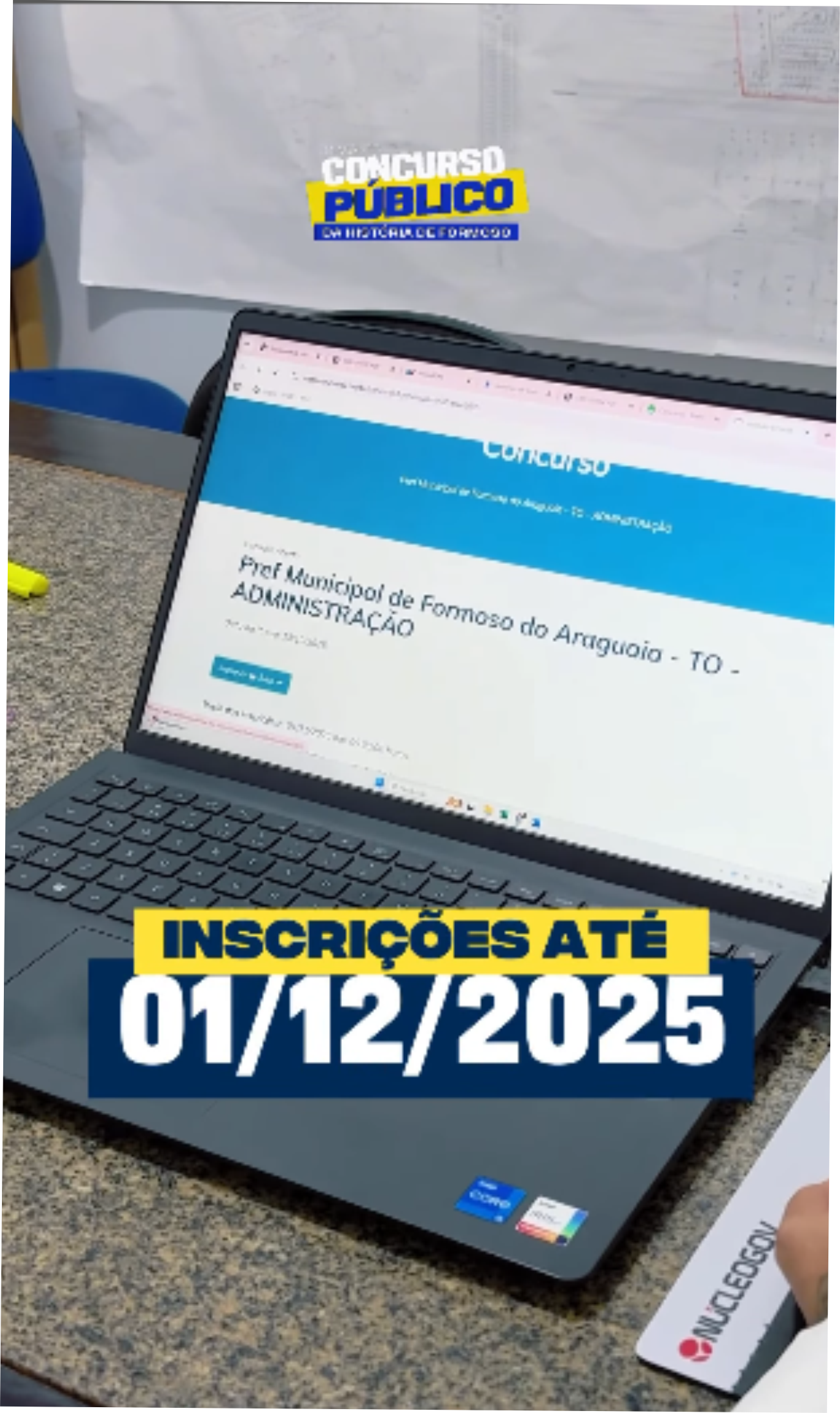 VIDEO - Siga instruções de como proceder para fazer sua inscrição no ...